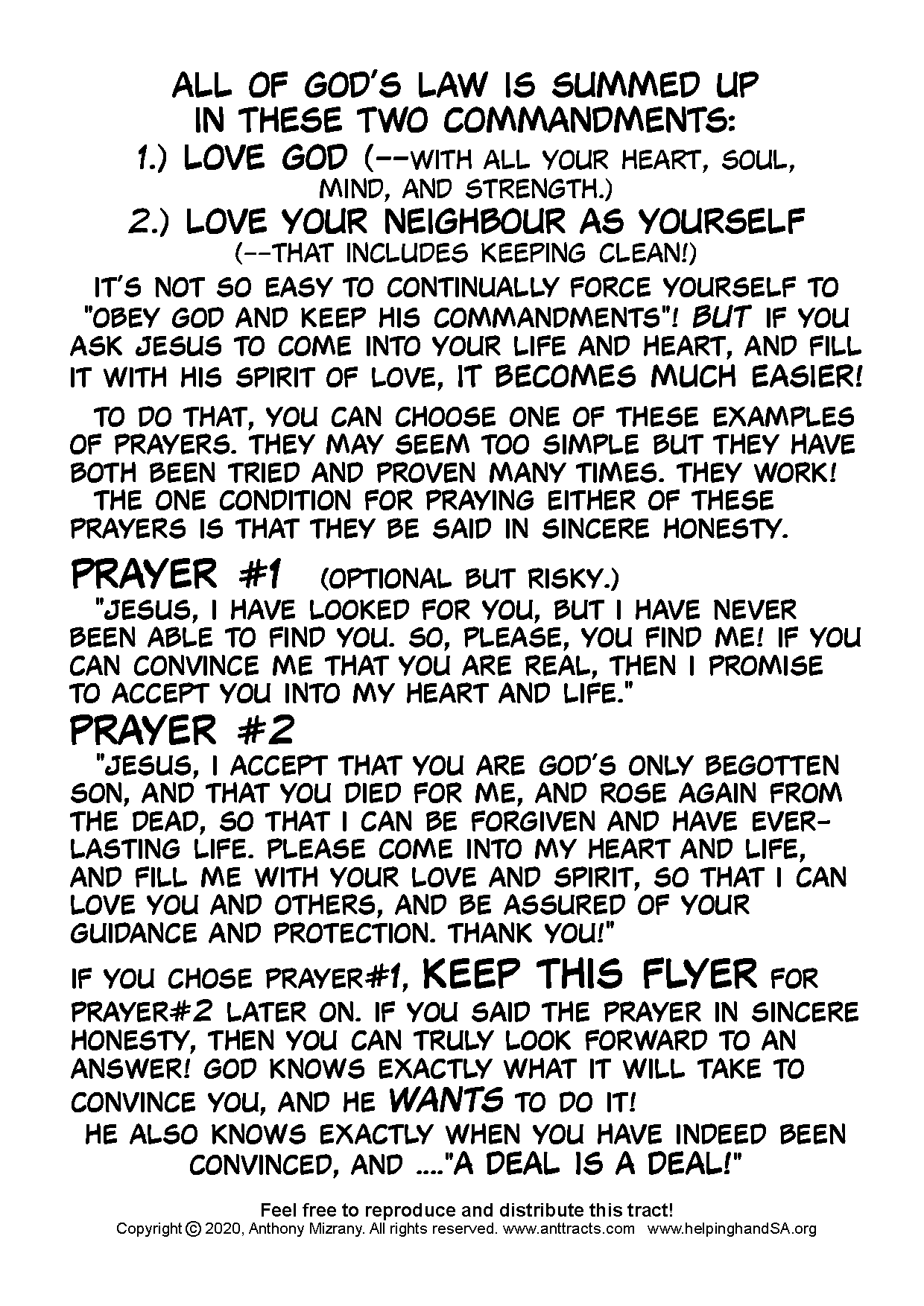 My Holy Covenant | AntTracts.com